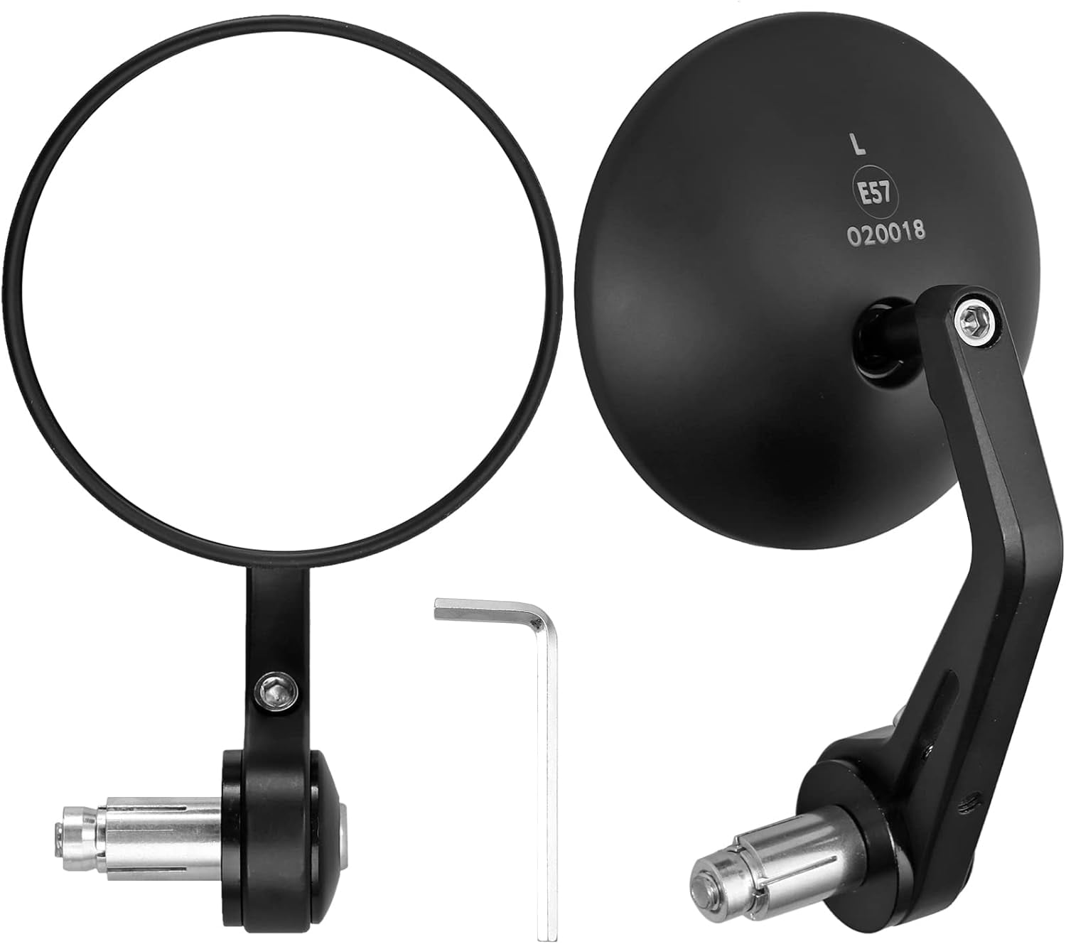 (GET IT) compatible 7/8" 22mm Motorcycle Mirrors, 360 Degrees Rotation ...