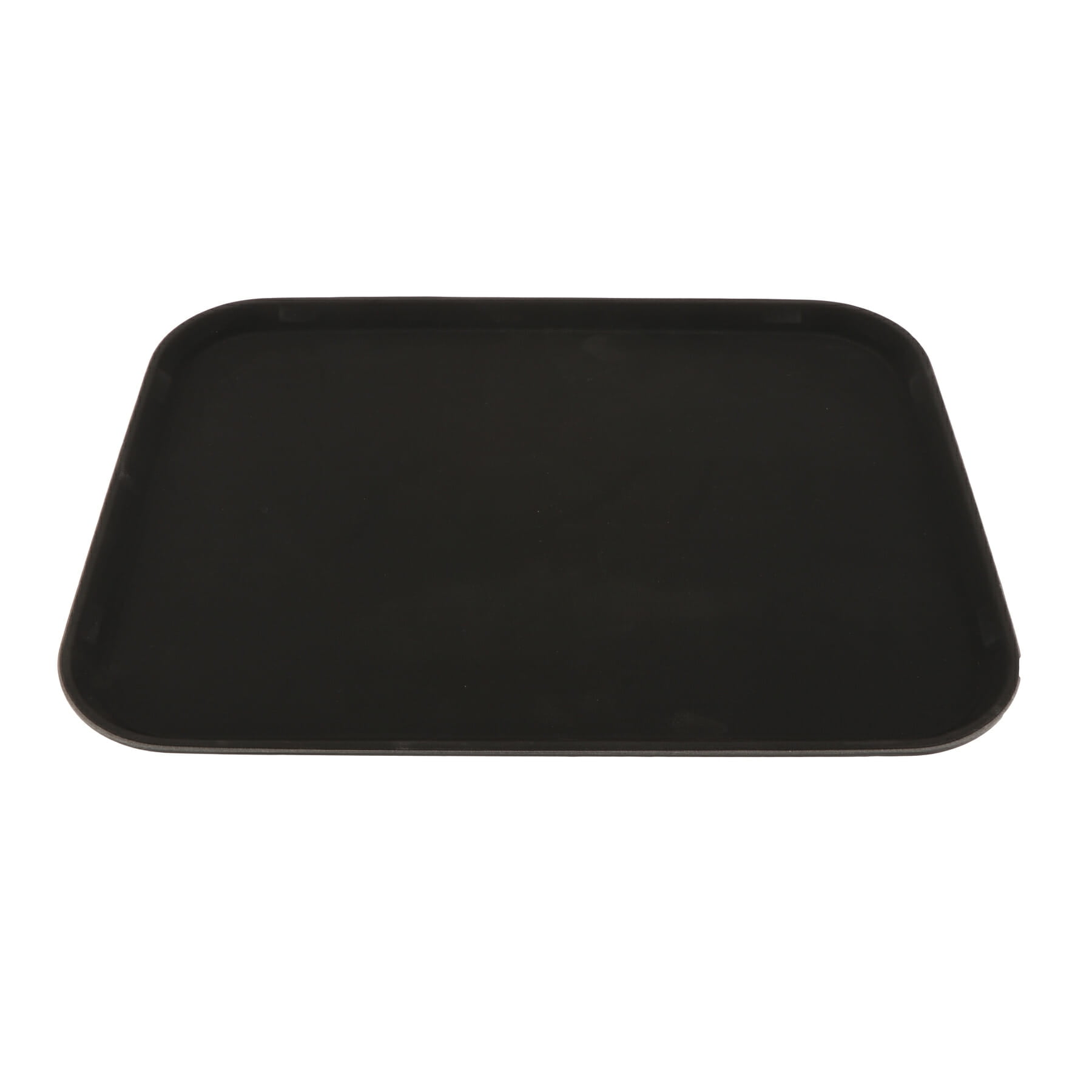 GET NS-1520-BK BPA-Free Non-Slip Plastic Rectangular Serving Tray, 15 ...