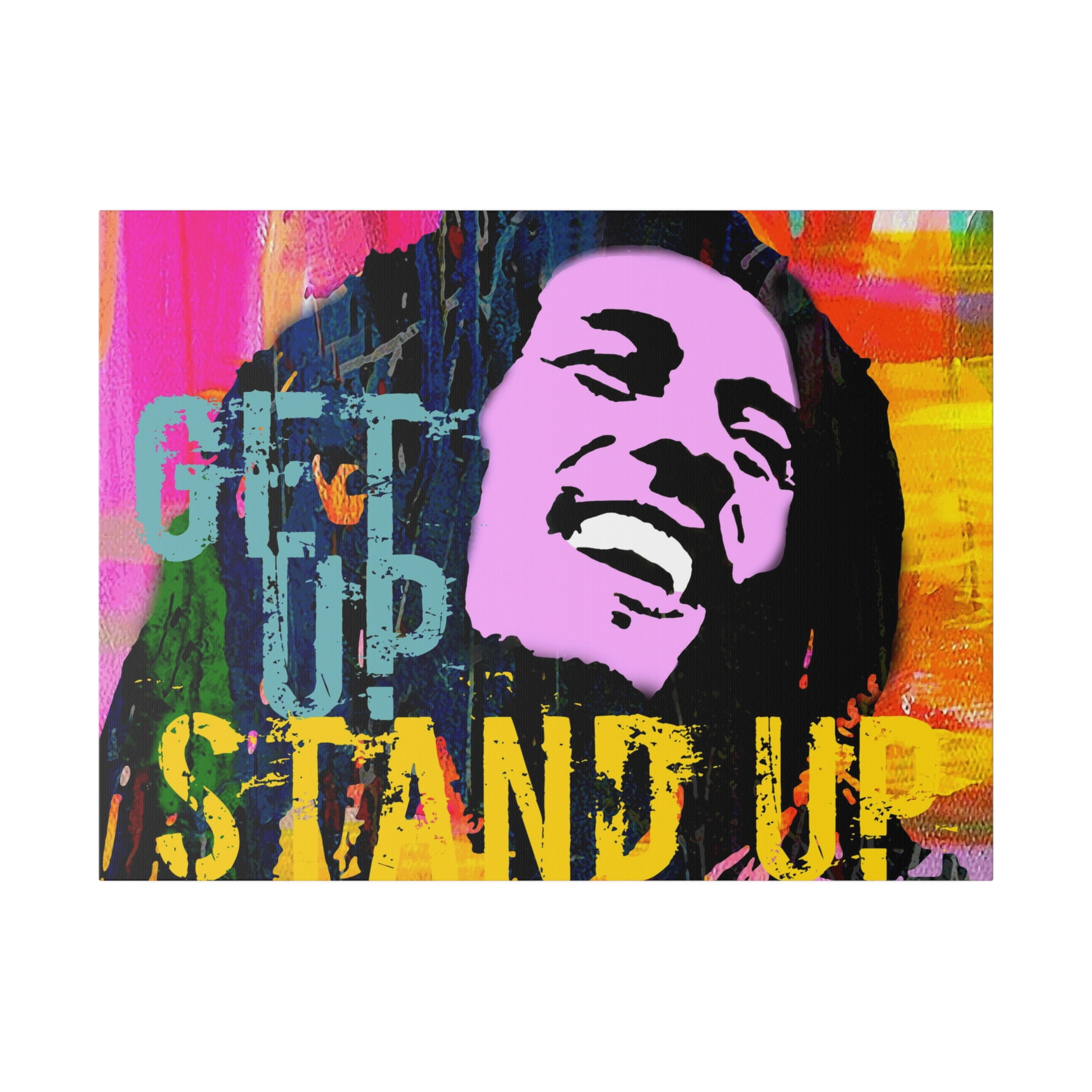 GET UP STAND UP Canvas Wall Art by Stephen Chambers - Walmart.com