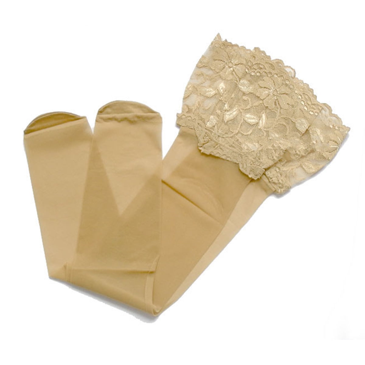 GETAJGHSD 1 Pair Lace Stockings Tubular Nylon Spandex Stretchy ...
