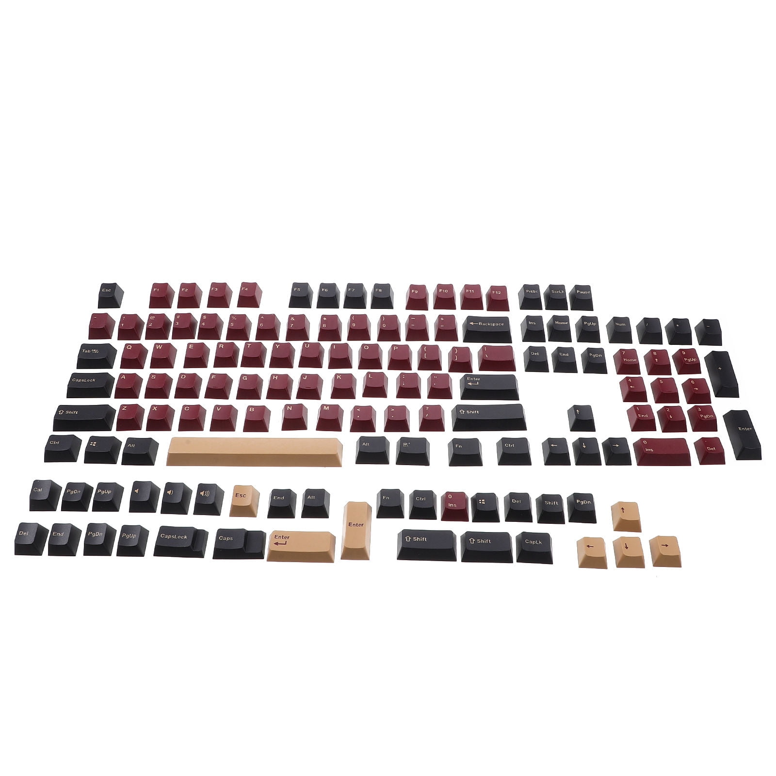 GETAJGHSD 1 Set of 136pcs Pbt Assorted Color Keycap for Mechanical ...