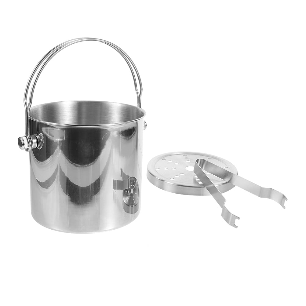 GETAJGHSD 1 Set of Drinks Bucket Stainless Steel Silver Double Handle ...