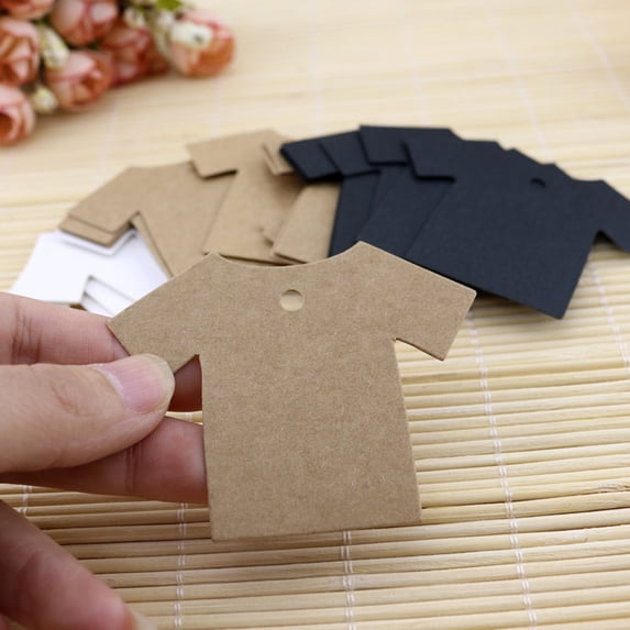 GETAJGHSD Label Tags White Paper Tags Kraft Paper 100PCS - Walmart.com