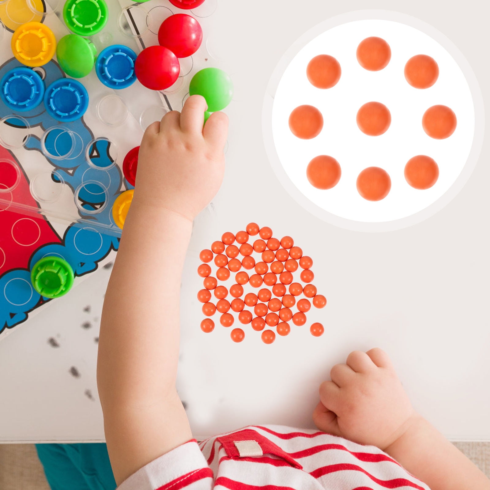 GETAJGHSD 100Pcs Colour Matching Plastic Balls for Kids Educational ...