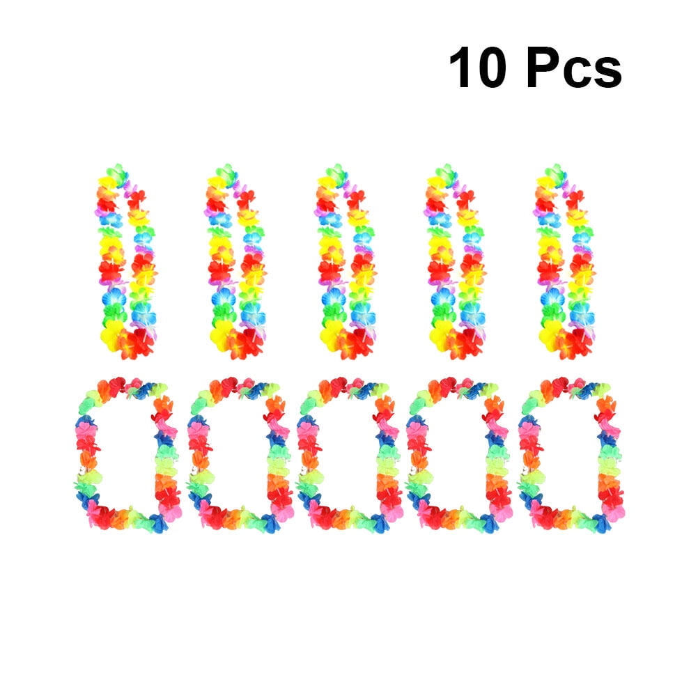 GETAJGHSD 10Pcs Round Flower Garland Necklace Wearable Decoration For ...