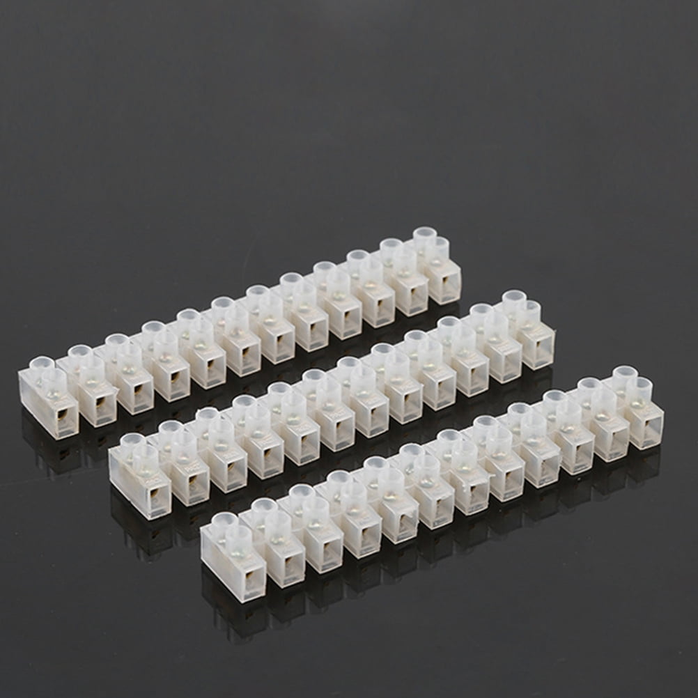 GETAJGHSD Wire Connector Screw Terminal Strip Copper Plastics 10PCS ...