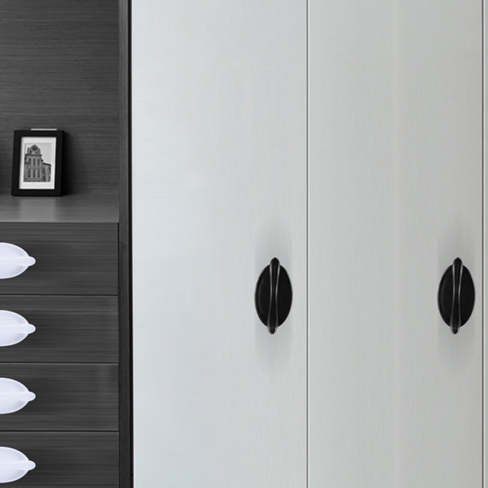 GETAJGHSD 10Set Black ABS Easy Installation Drawer Handle for Modern ...