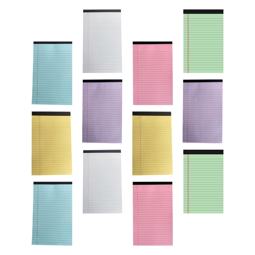 GETAJGHSD 12Pcs Legal Writing Pads Assorted Color Minimalist Task ...