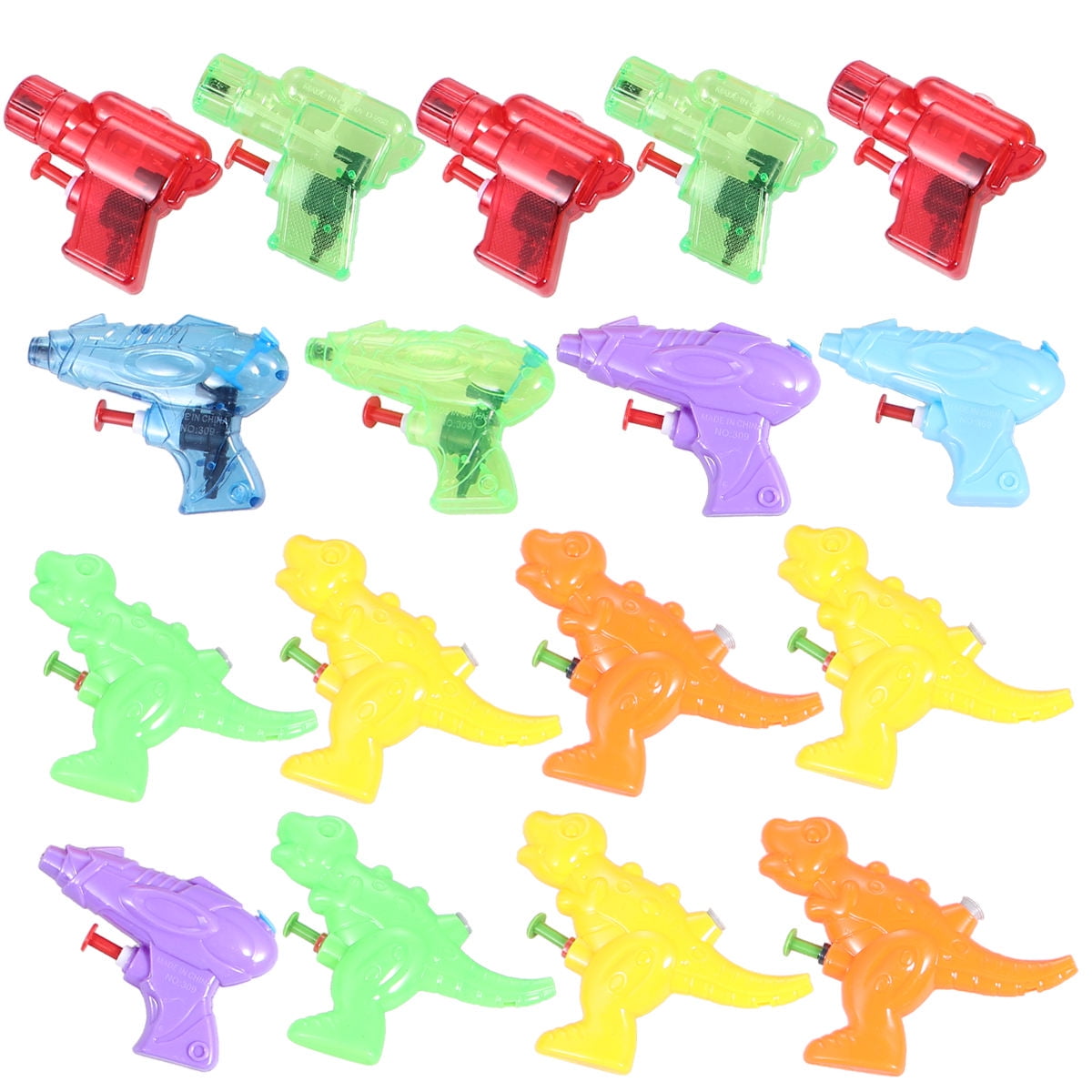 GETAJGHSD 16Pcs Mini Water Soaker Toys Assorted Color Plastic For ...