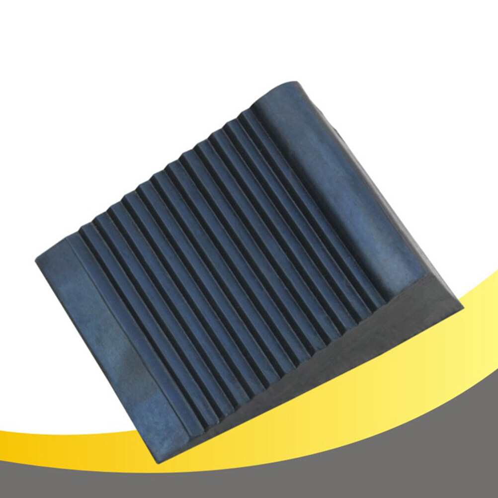 GETAJGHSD 1Pack Black Rubber Tire Triangle Pad for Parking Guide 12.5 x ...