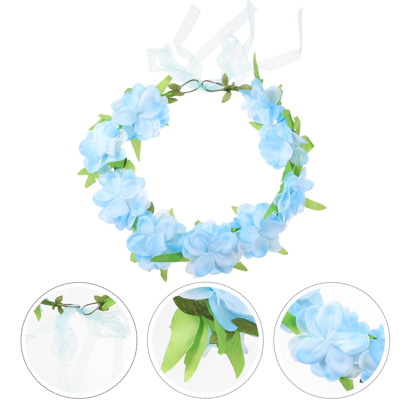 GETAJGHSD 1Pack Floral Headdress Cloth for Costume Parties and Beach ...