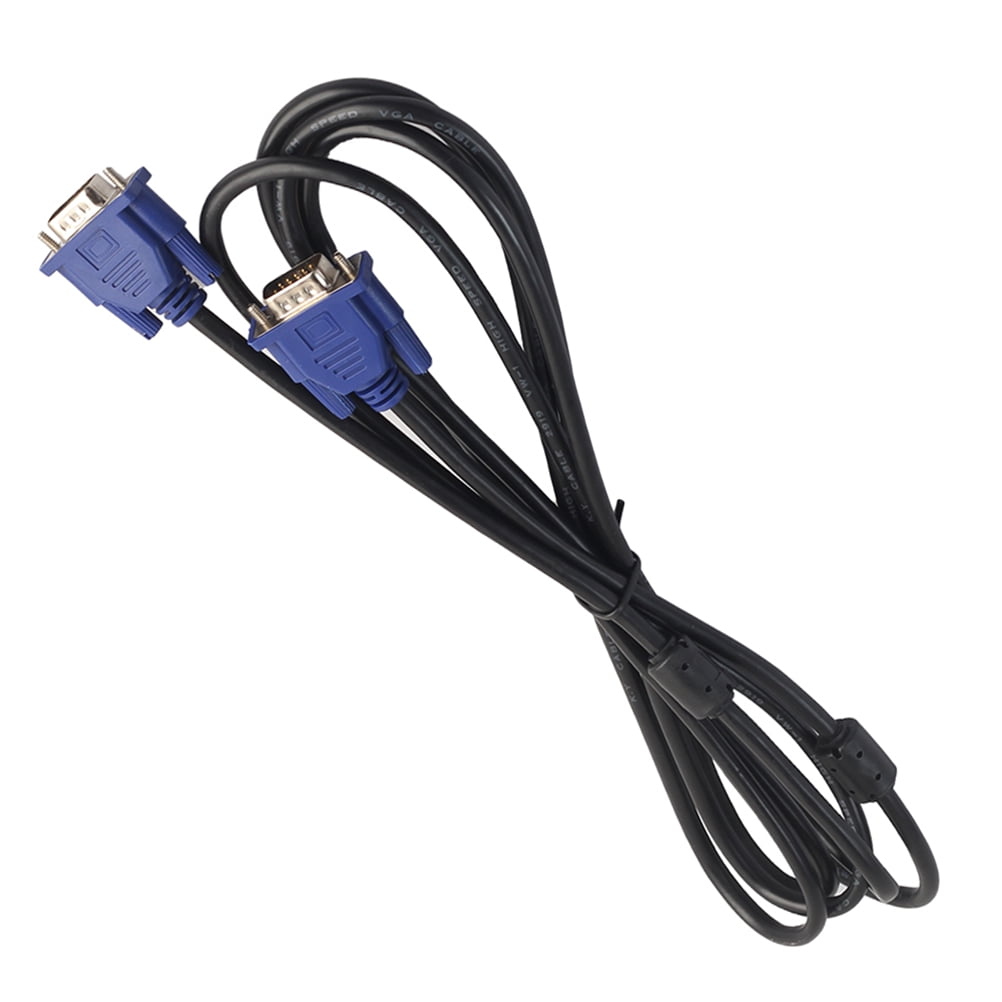 GETAJGHSD 1Pcs VGA Cable Black Copper for Computer Cord and Video ...