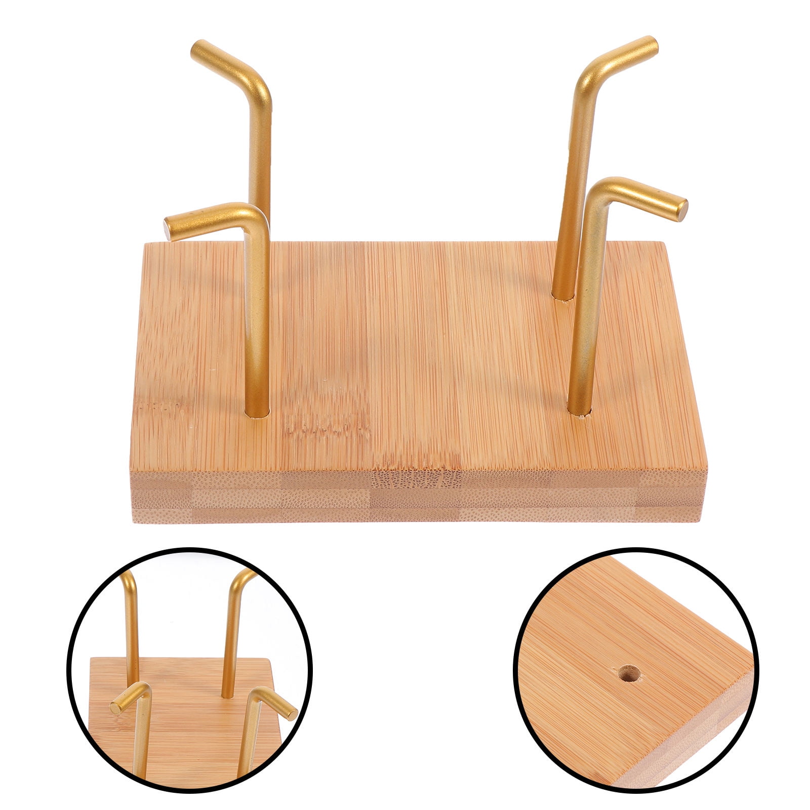 GETAJGHSD 1Set Coffee Filter Paper Container Stand Bamboo and Iron for ...