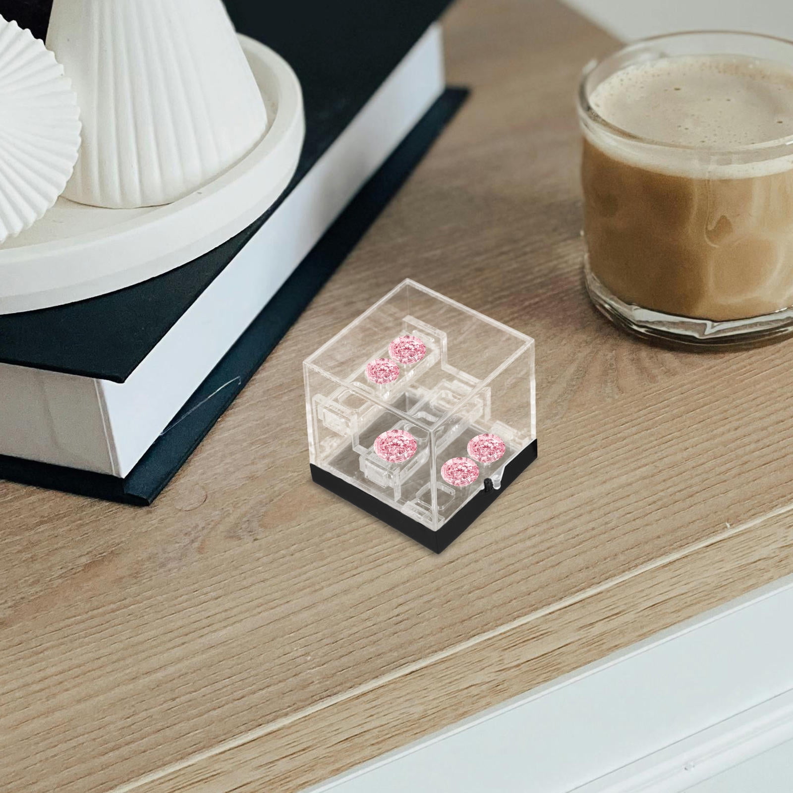 GETAJGHSD 1Set Gemstone Display Box for Rock Collection with Clear ...