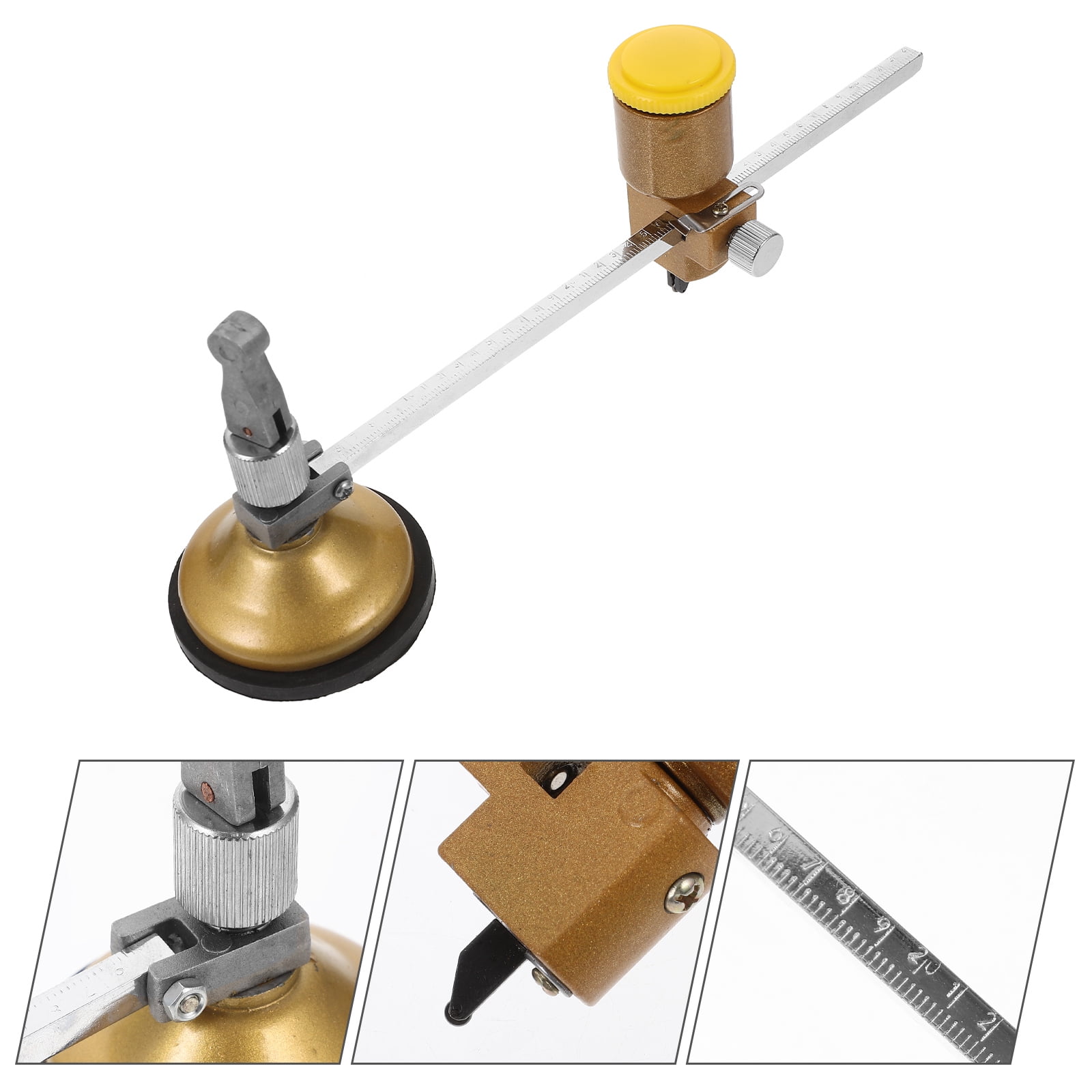 GETAJGHSD 1Set Glass Cutter Compasses Type Adjustable Cutting Tool for ...