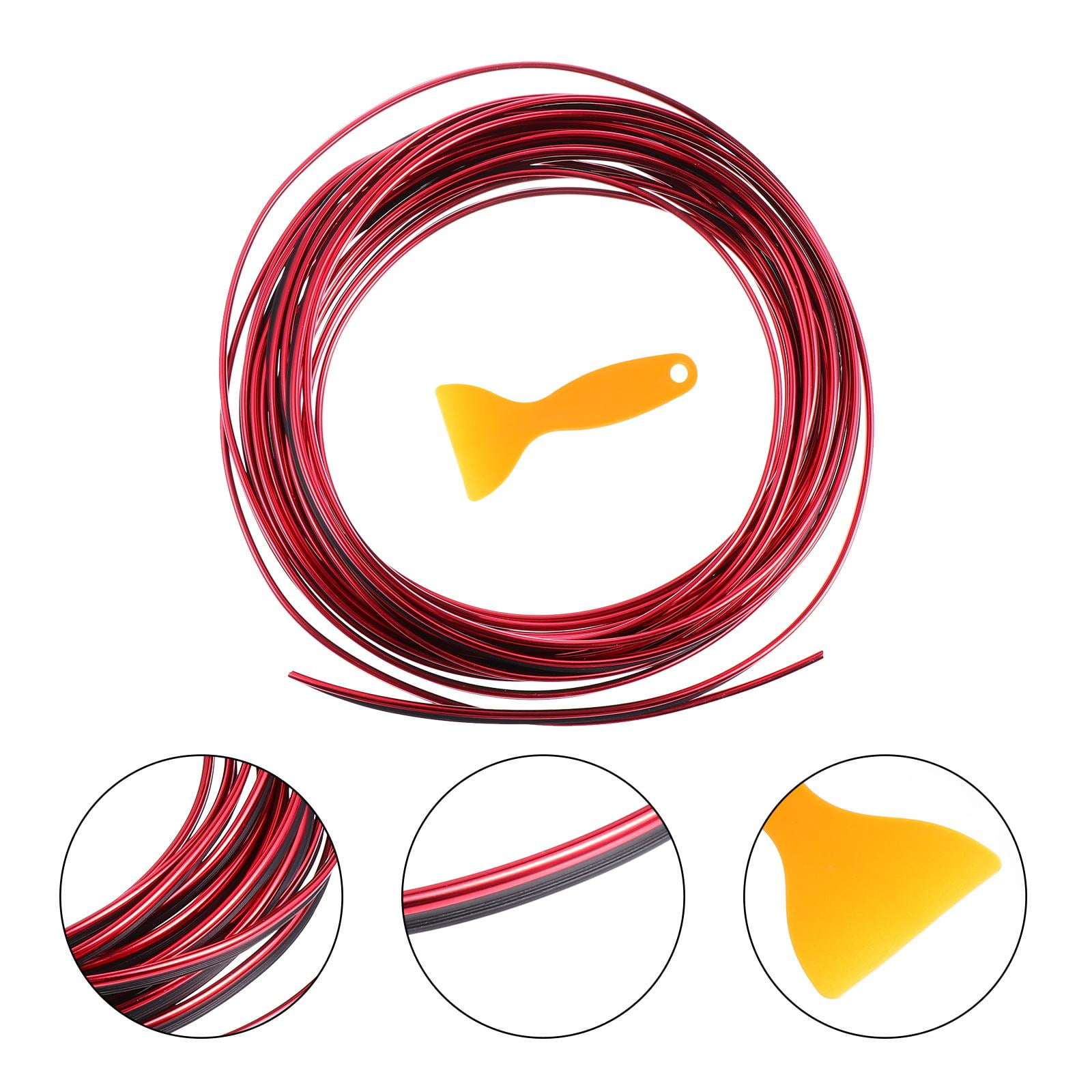 GETAJGHSD 1Set Red PVC Car Seat Gaps Filler for Interior and Exterior ...