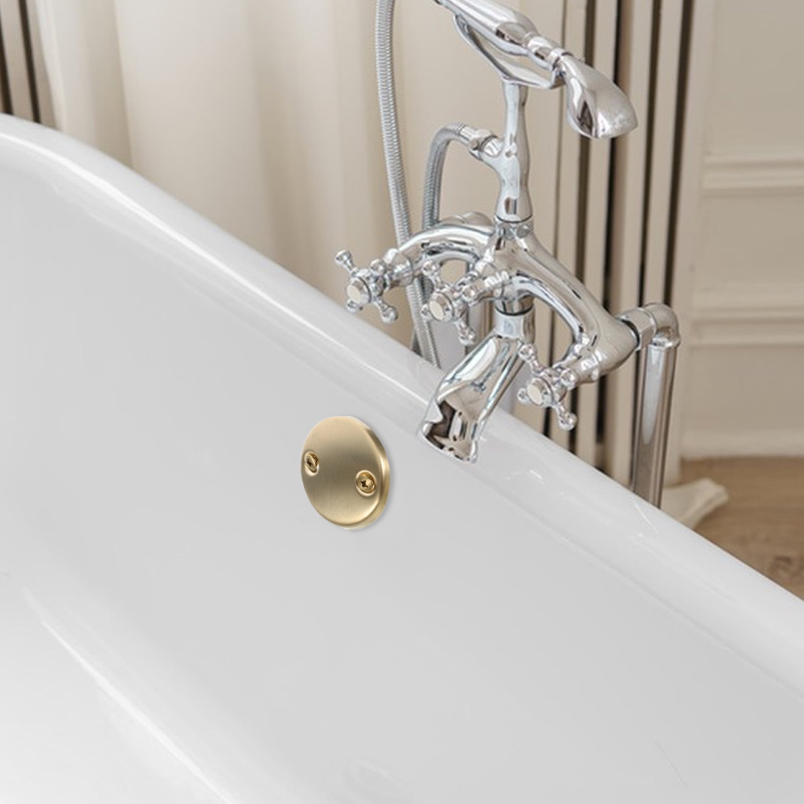 GETAJGHSD Overflow Prevention Bathtub Parts Sleek Design Golden 1Pcs ...