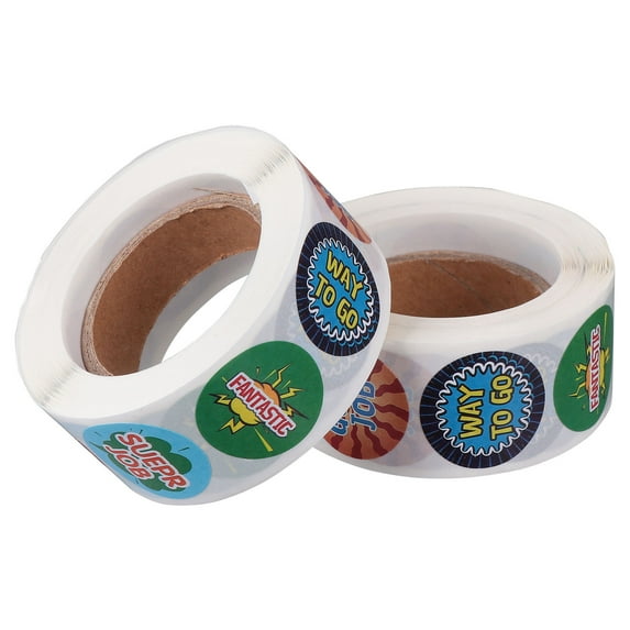 GETAJGHSD 2 Rolls 500 Per Roll Motivational Reward School Stickers ...