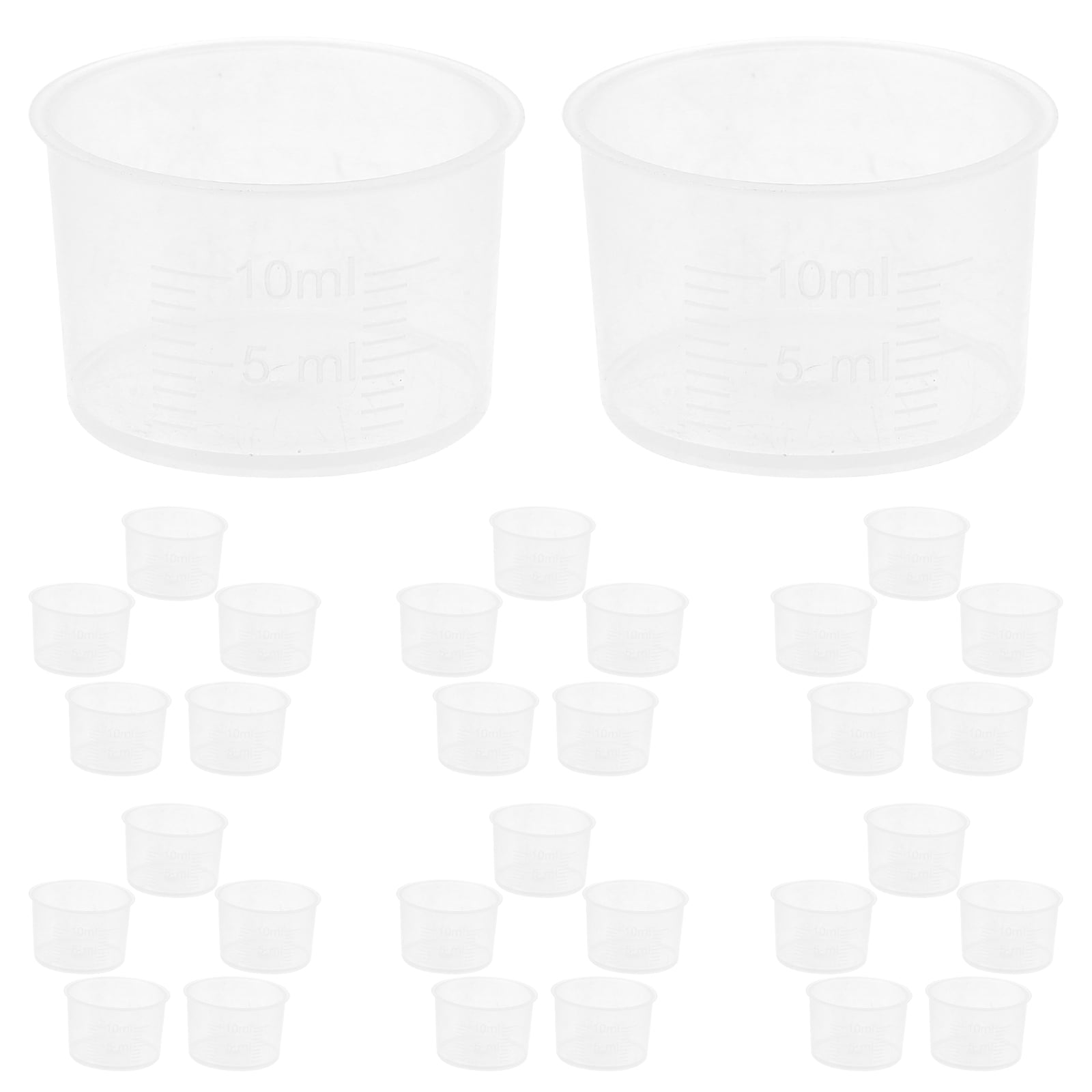 GETAJGHSD 200Pcs Adjustable Plastic Measuring Cup White with ...