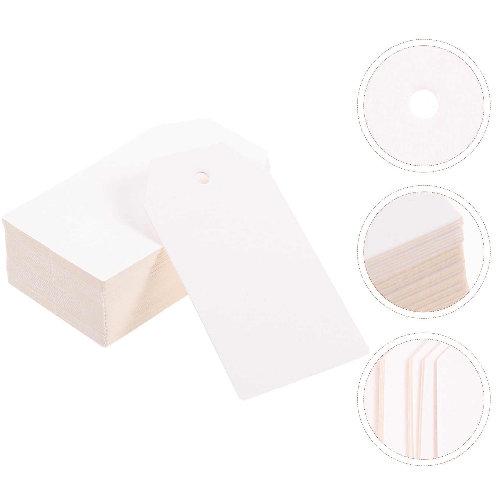 GETAJGHSD 200Pcs White Pointed Tip Premium Paper Tag for present Giving ...