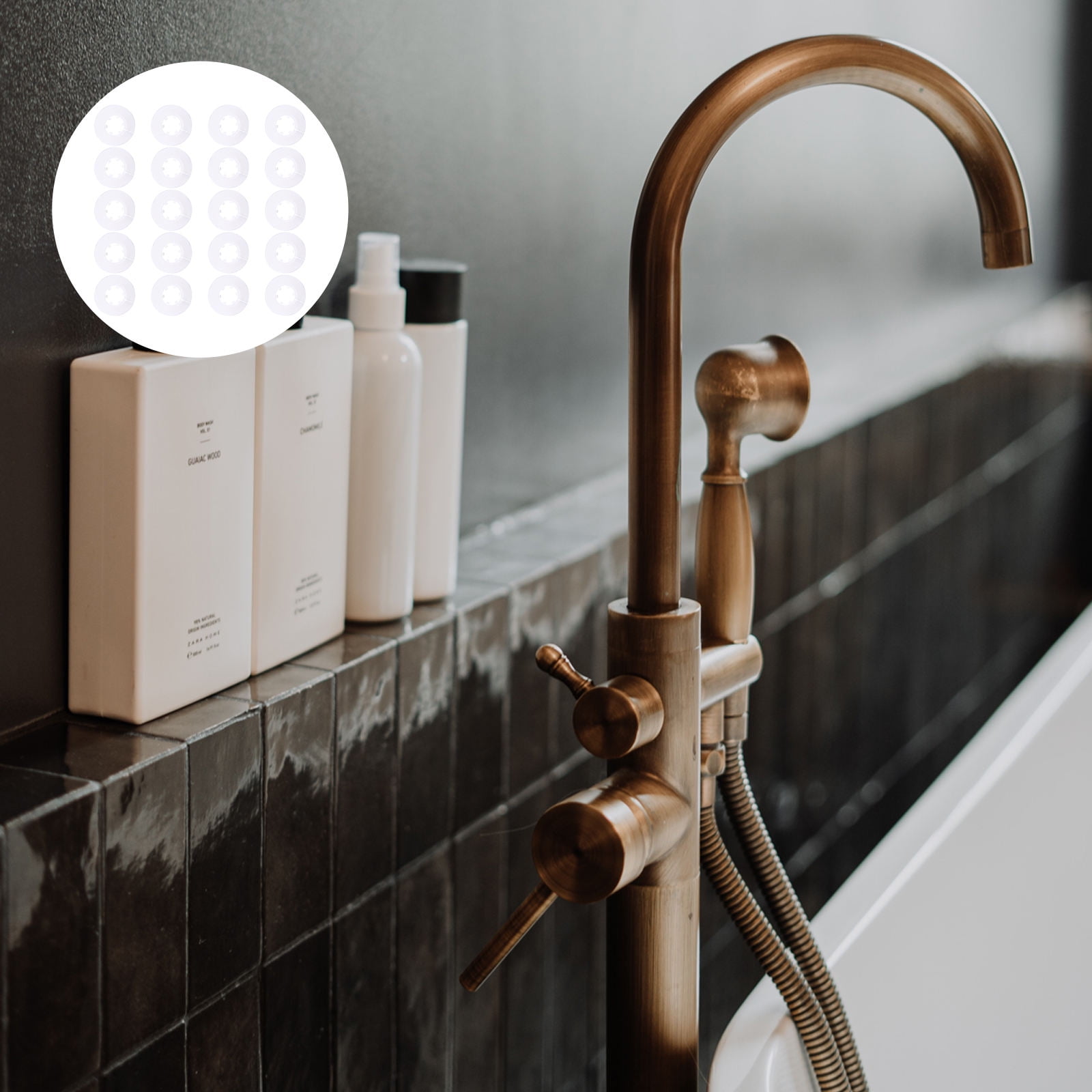 GETAJGHSD 20Pcs White PP Plastic Pipe Wall Cover for Kitchen and ...
