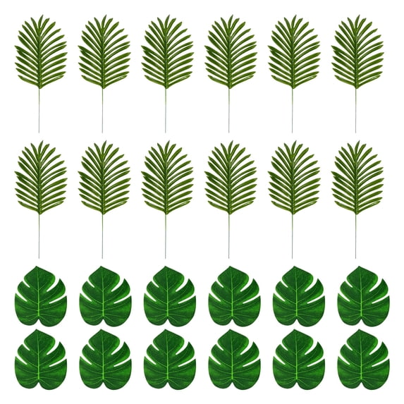 GETAJGHSD 24Pcs Leaf-shaped Monstera Fake Leaves for Event Planners ...