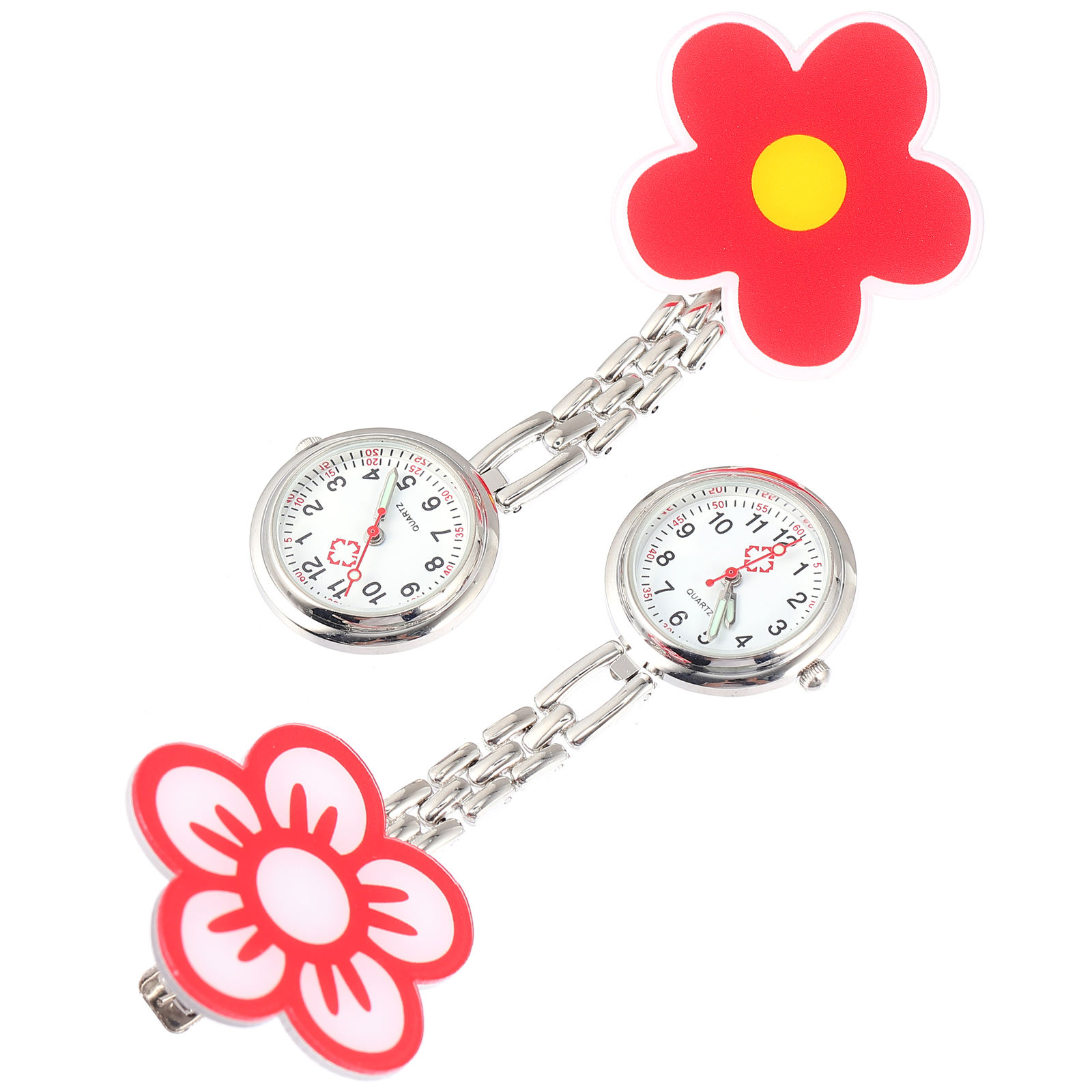 GETAJGHSD 2Pack Nurse Watch Plastic Cute Design Luminous Easy to Carry ...