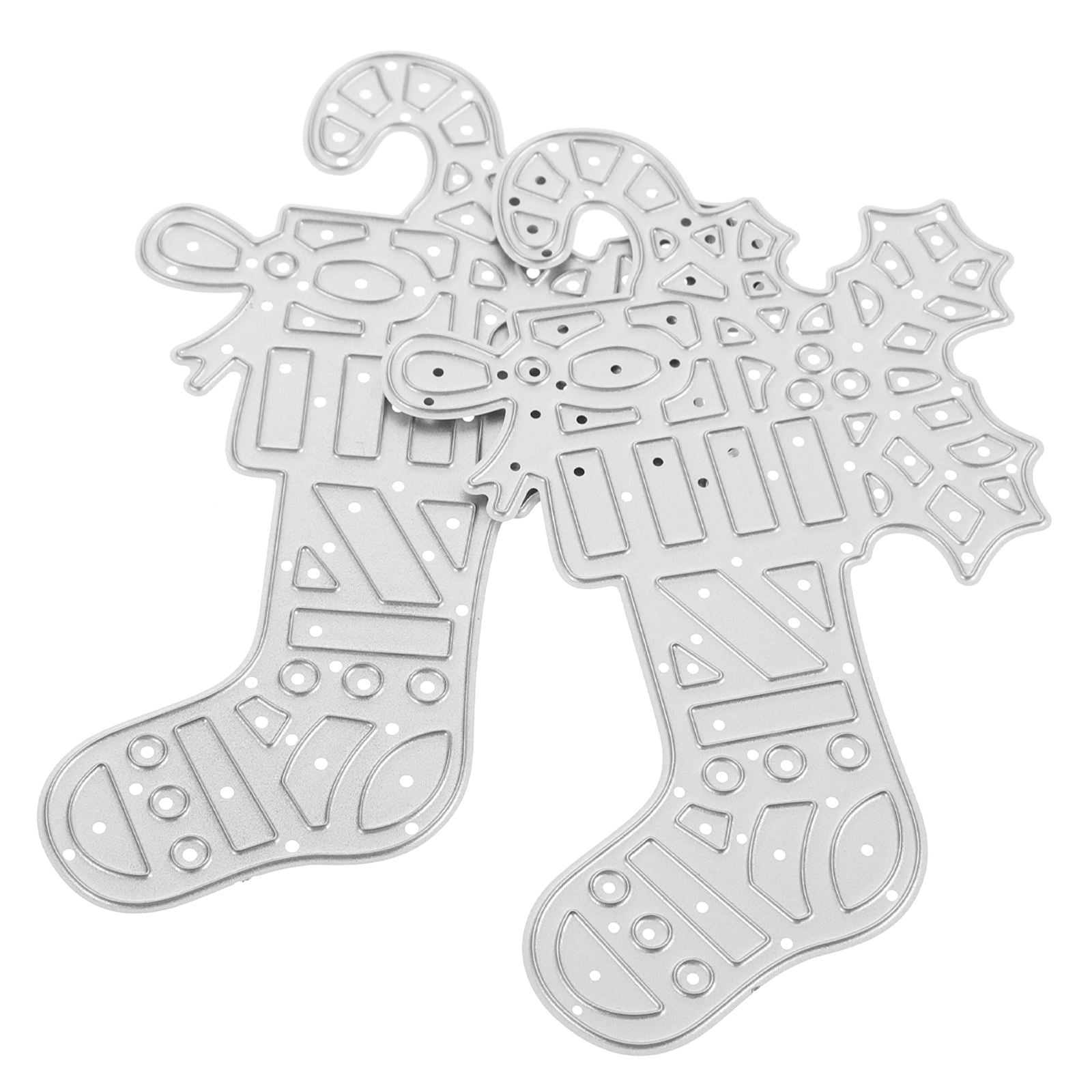 GETAJGHSD 2Pcs Christmas Theme Cutting Die Carbon Steel Mold for ...