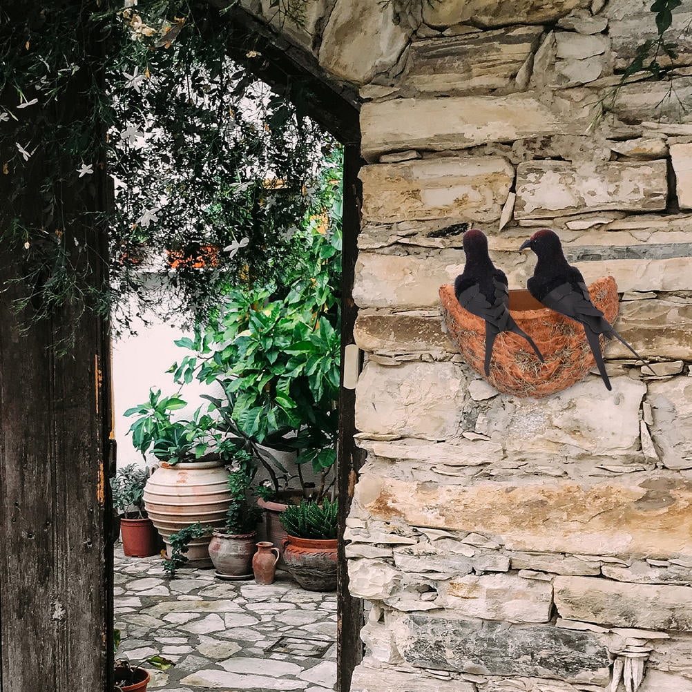 GETAJGHSD 2Sets Swallow Nest .00X15.00X7.00CM Foam Paperboard Home ...