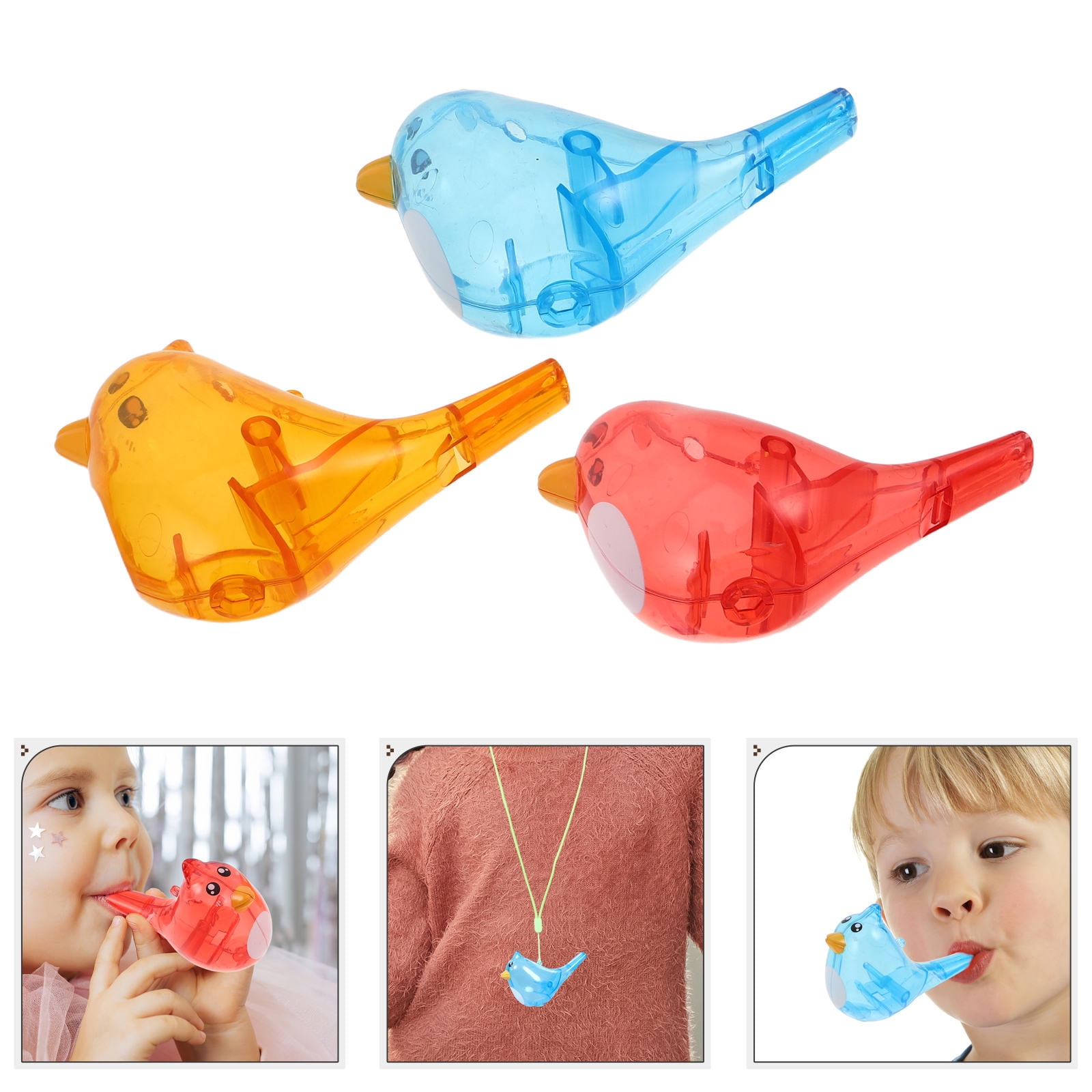 GETAJGHSD 3Pcs Whistles for Kids Water Bird Shape for Bath Time and ...