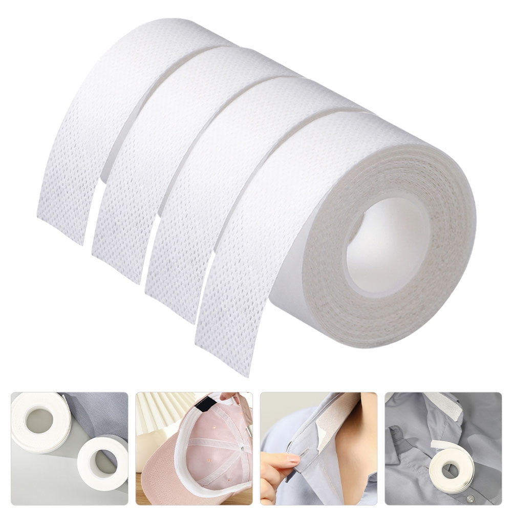 GETAJGHSD Odor Removal Sweat Liners Non-woven Fabric for Hats 4 Rolls ...