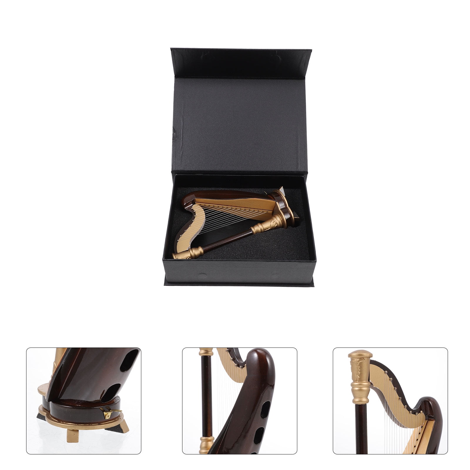 GETAJGHSD Miniature Harp Dollhouse Decor Assorted Colors Home Hotel ...