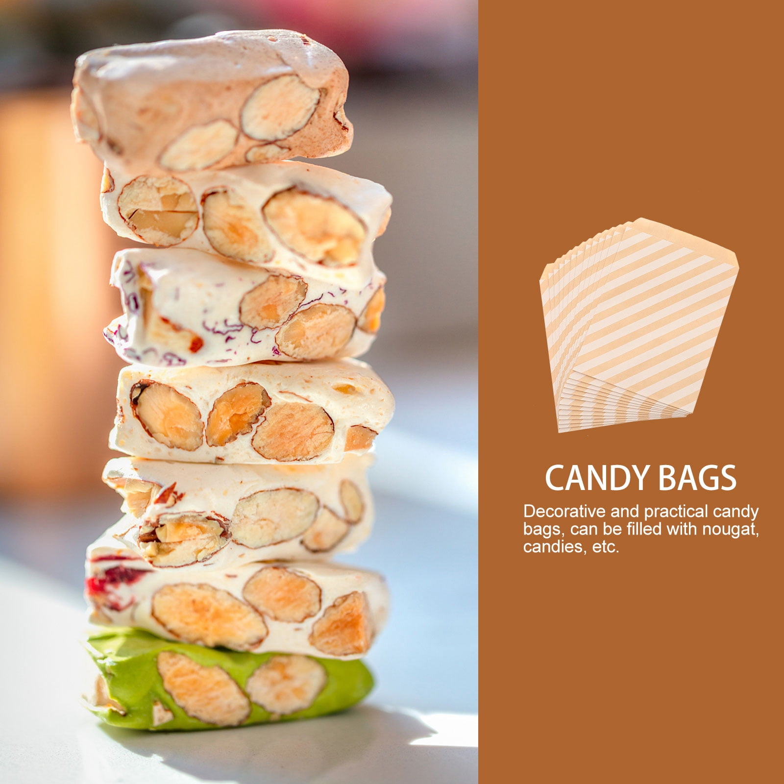 GETAJGHSD 50Pcs Premium Kraft Paper Party Favor Bags with Cute Patterns ...