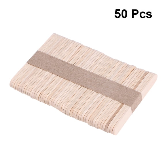 GETAJGHSD Ice Pop Sticks DIY Sticks Wood 50Pcs for Educational ...