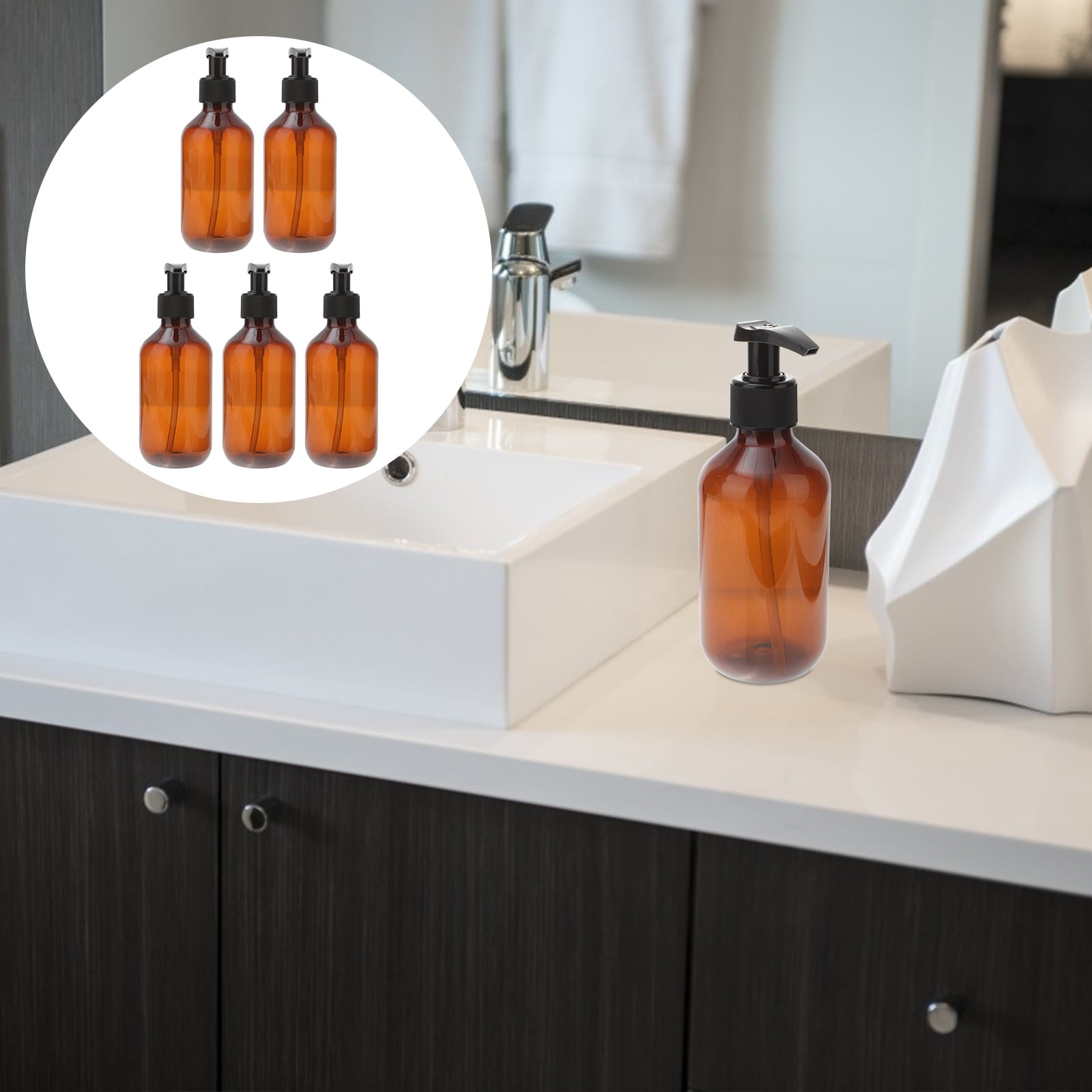 GETAJGHSD 5Pack Shampoo Subpackaging Bottle Shampoo and Conditioner ...