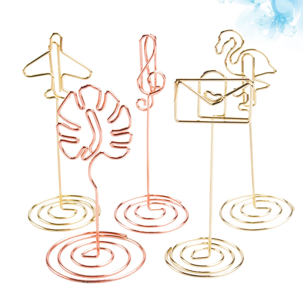GETAJGHSD 5Pcs Small Metal Memo Holders for Office Use Iron Material ...