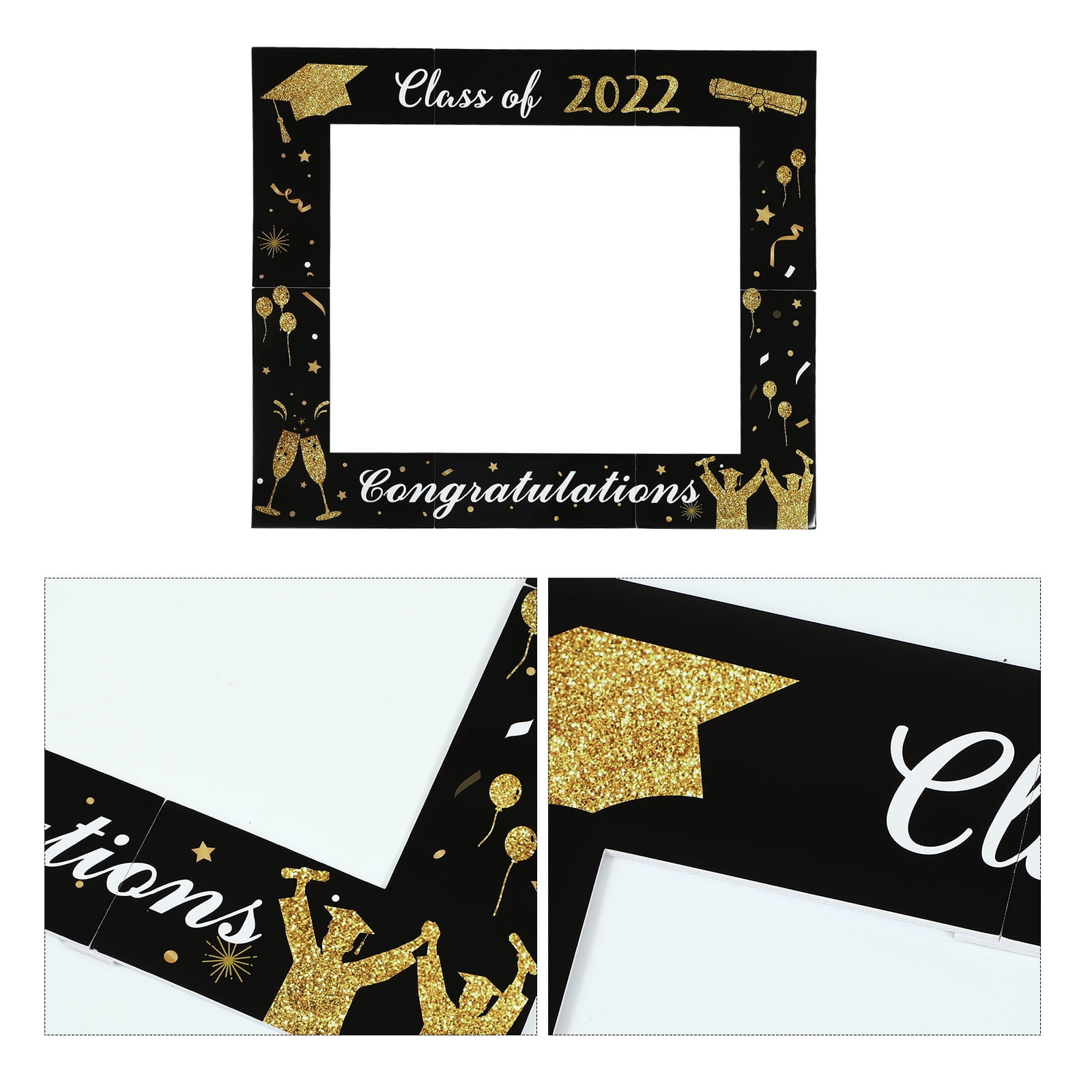GETAJGHSD 6Pack Graduation Photo Frame Prop Paper Foams Decorative ...