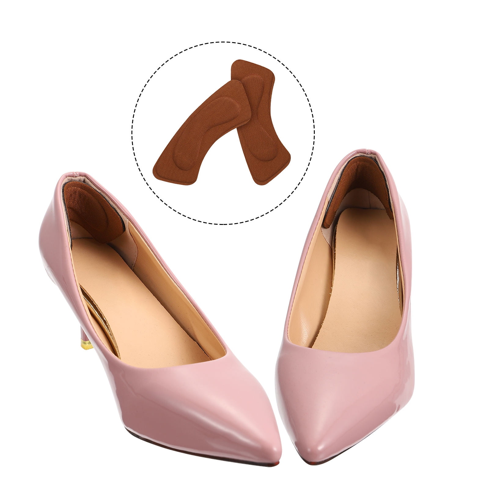 GETAJGHSD 8 Pairs Self-Adhesive Heel Sticker for Slightly Bigger Shoes ...