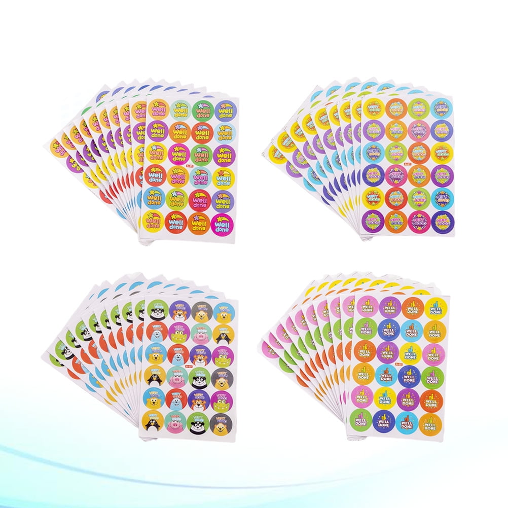 GETAJGHSD 90 Sheets Reward Stickers Assorted Color Diamond Shape for ...