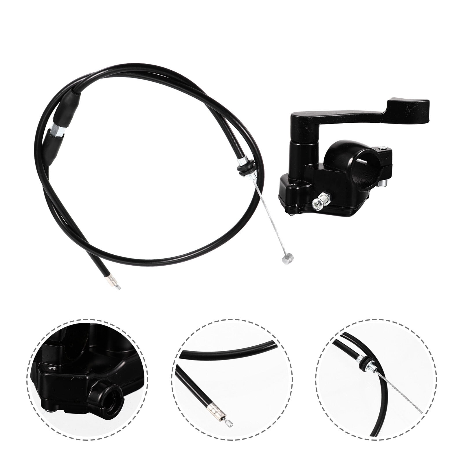 GETAJGHSD Accelerator Cable 1 Set Black Aluminum Motorcycle Throttle ...