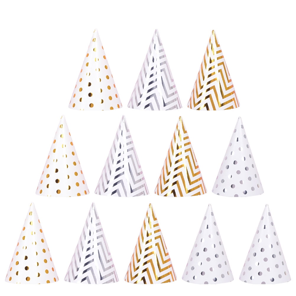 GETAJGHSD Birthday Party Paper Hat 20Pack Round Dot Assorted Color For ...