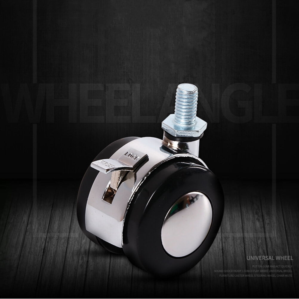 GETAJGHSD Black Chair Caster Wheel with 360 Degrees Rotation 2 Inch ...