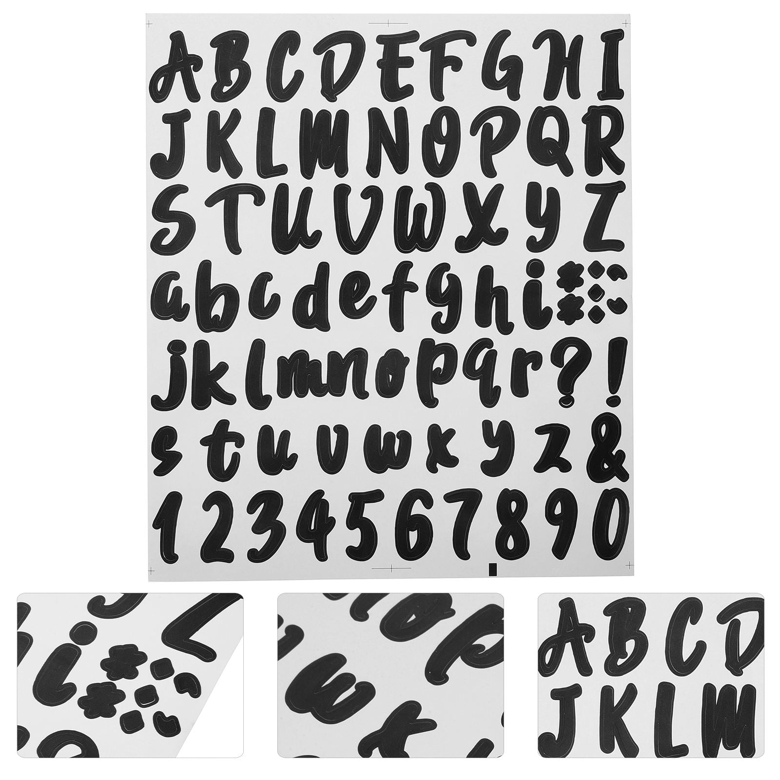 GETAJGHSD Black Lettering Stickers for Mailbox Large Number Decals Easy ...