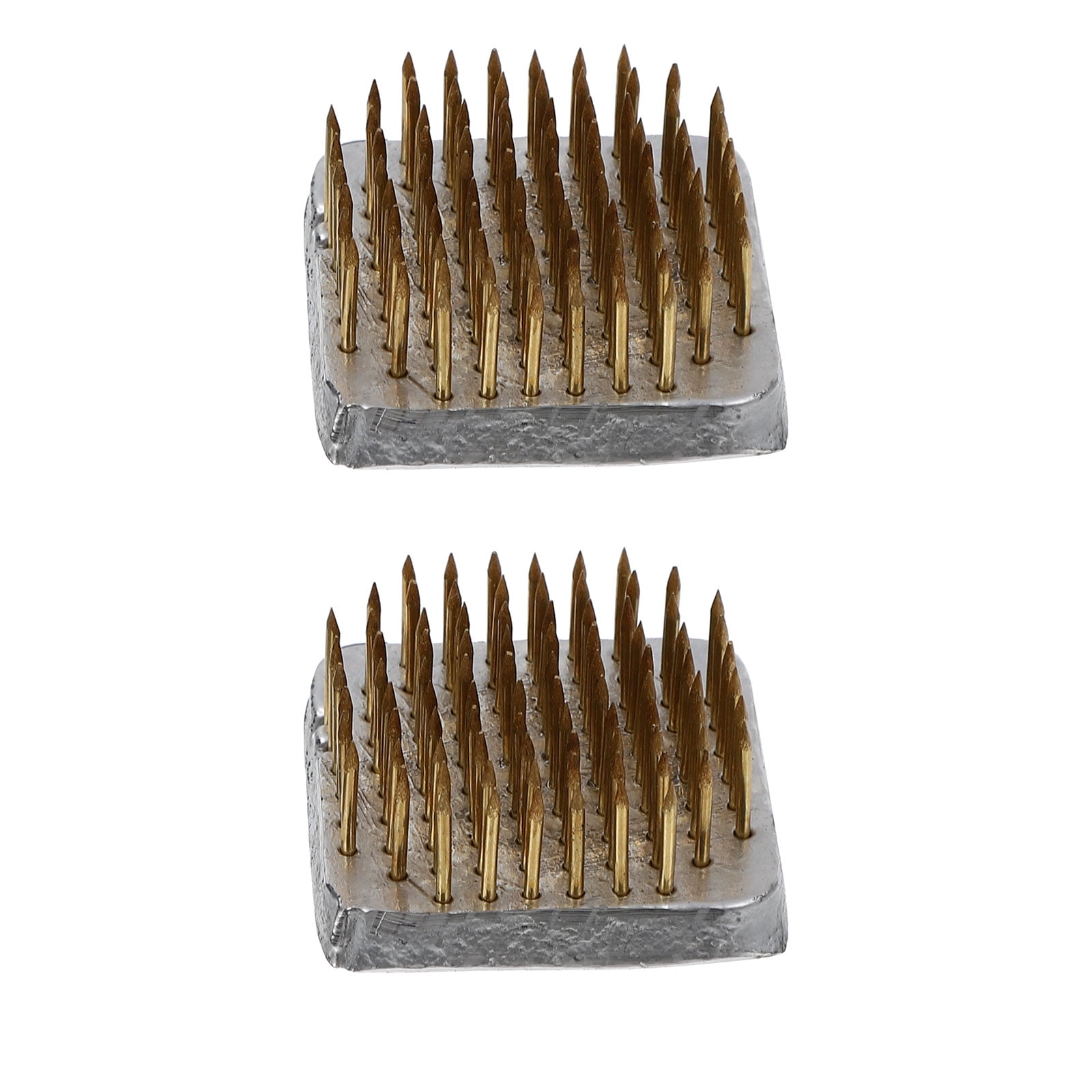 GETAJGHSD Japanese Style Flower Arrangement Fixer 2pcs Golden Stainless ...