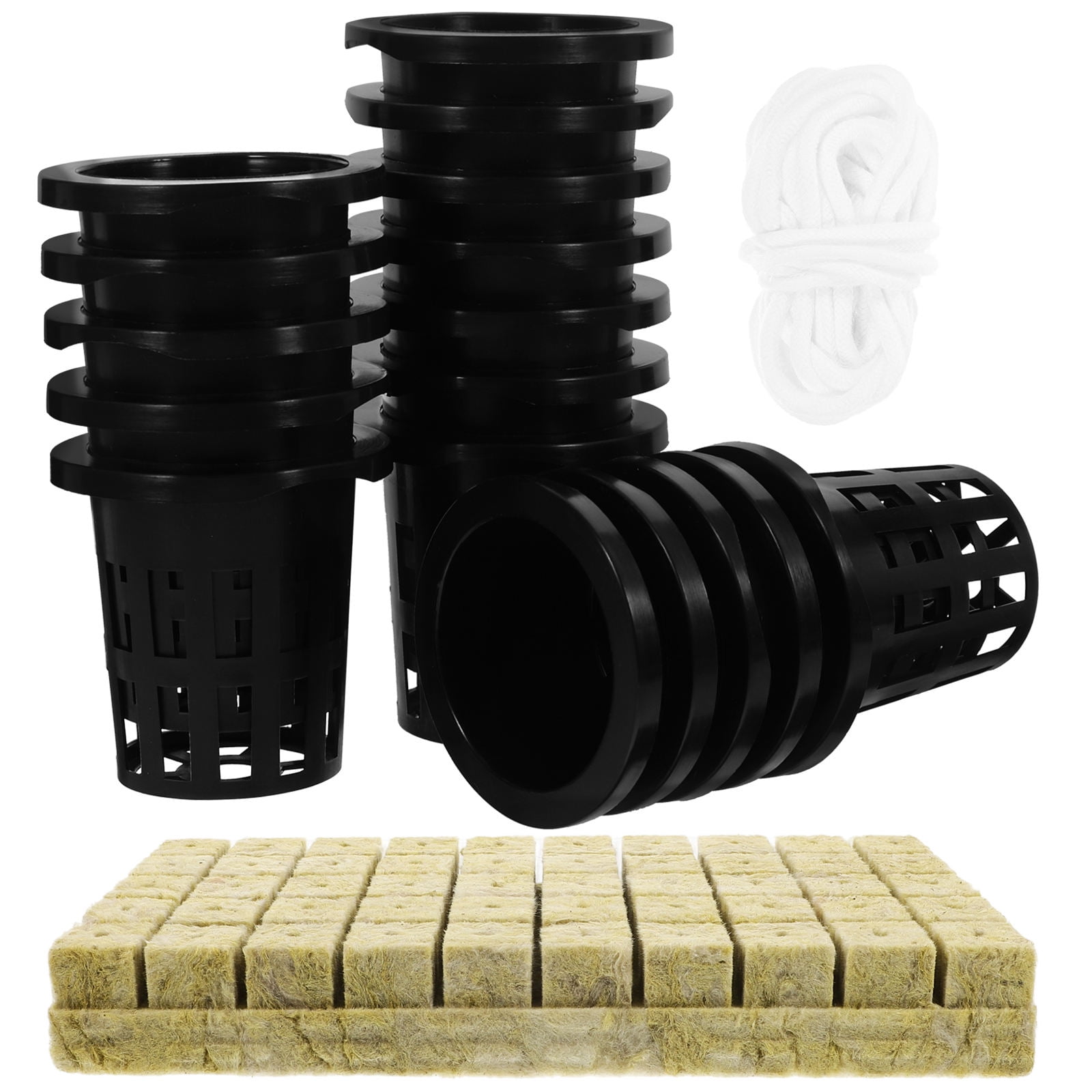GETAJGHSD Hydroponics Growing System Kit with Mineral Wool Planting ...