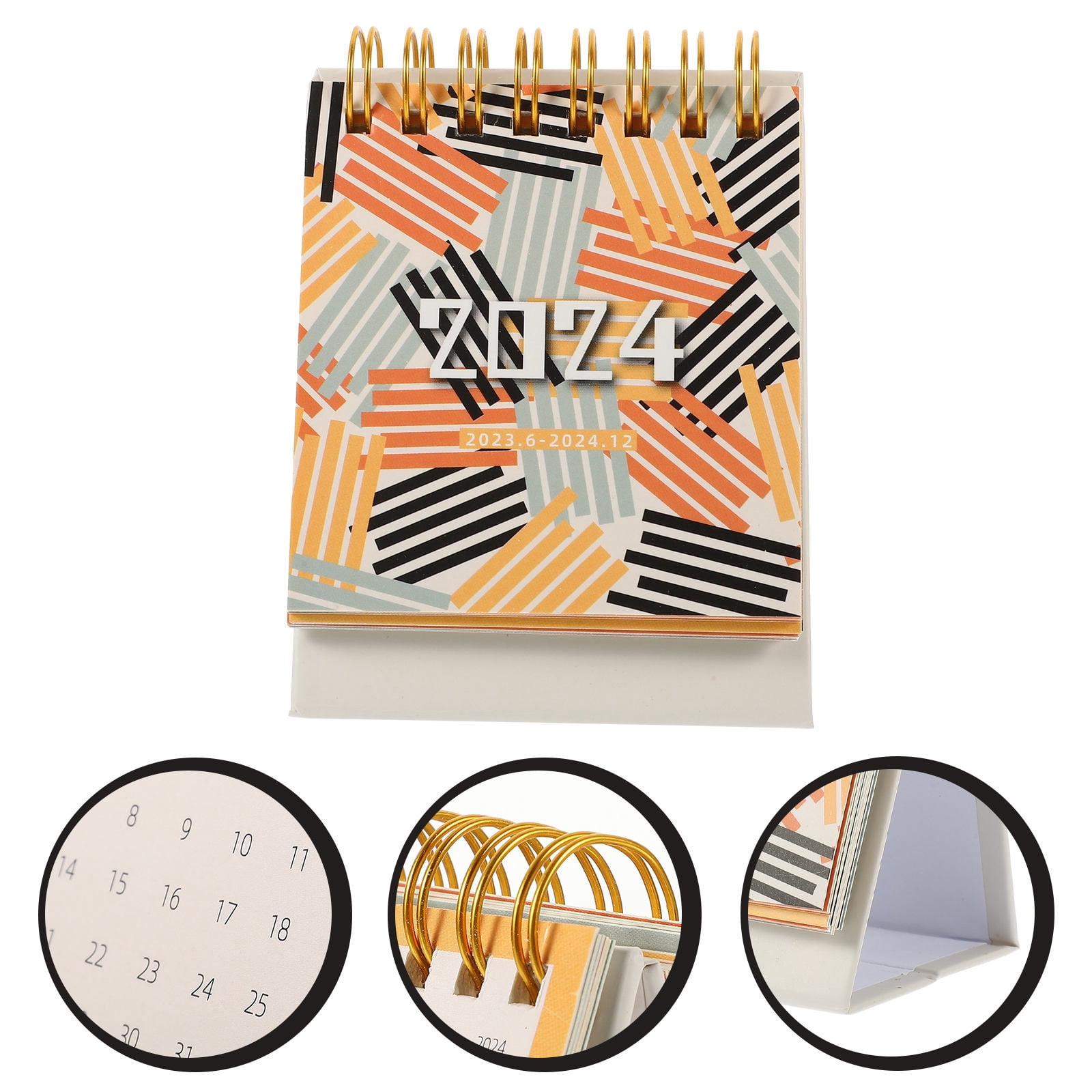 GETAJGHSD Office Desktop Calendar 2024 with Thick Stable Material and ...