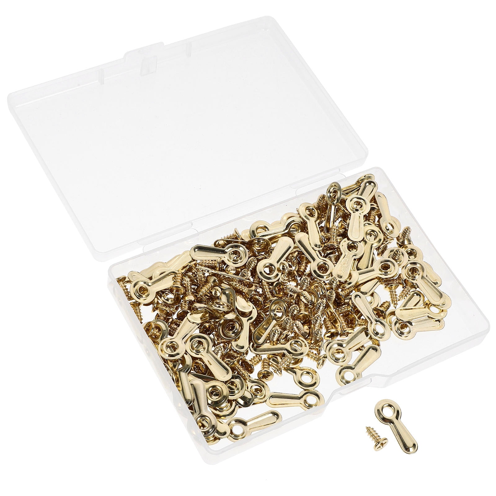 GETAJGHSD Picture Buttons Fastener 100 Screws Golden Iron For Wall ...