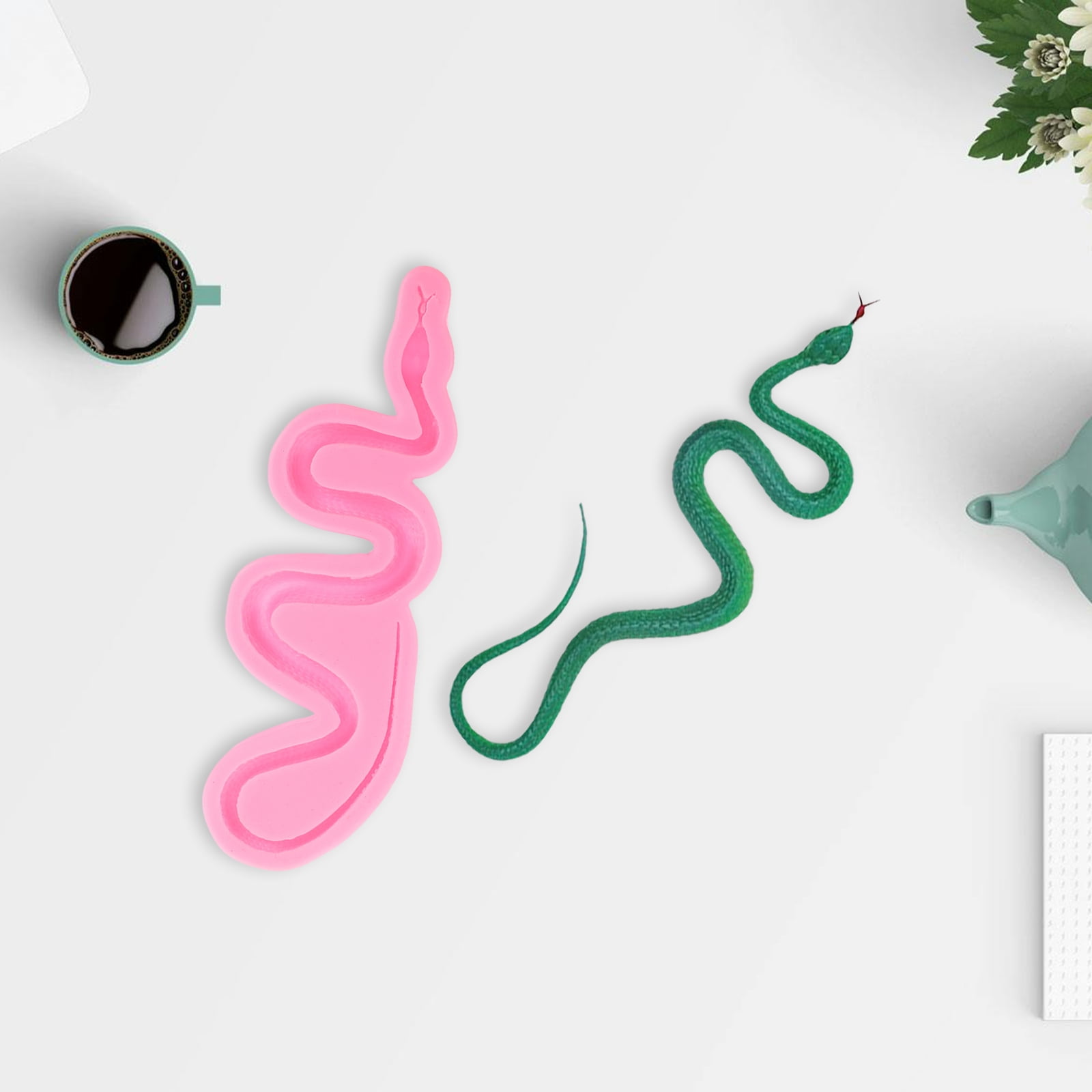 GETAJGHSD Polymer Clay Snake Craft Mold for Creating Realistic Resin ...