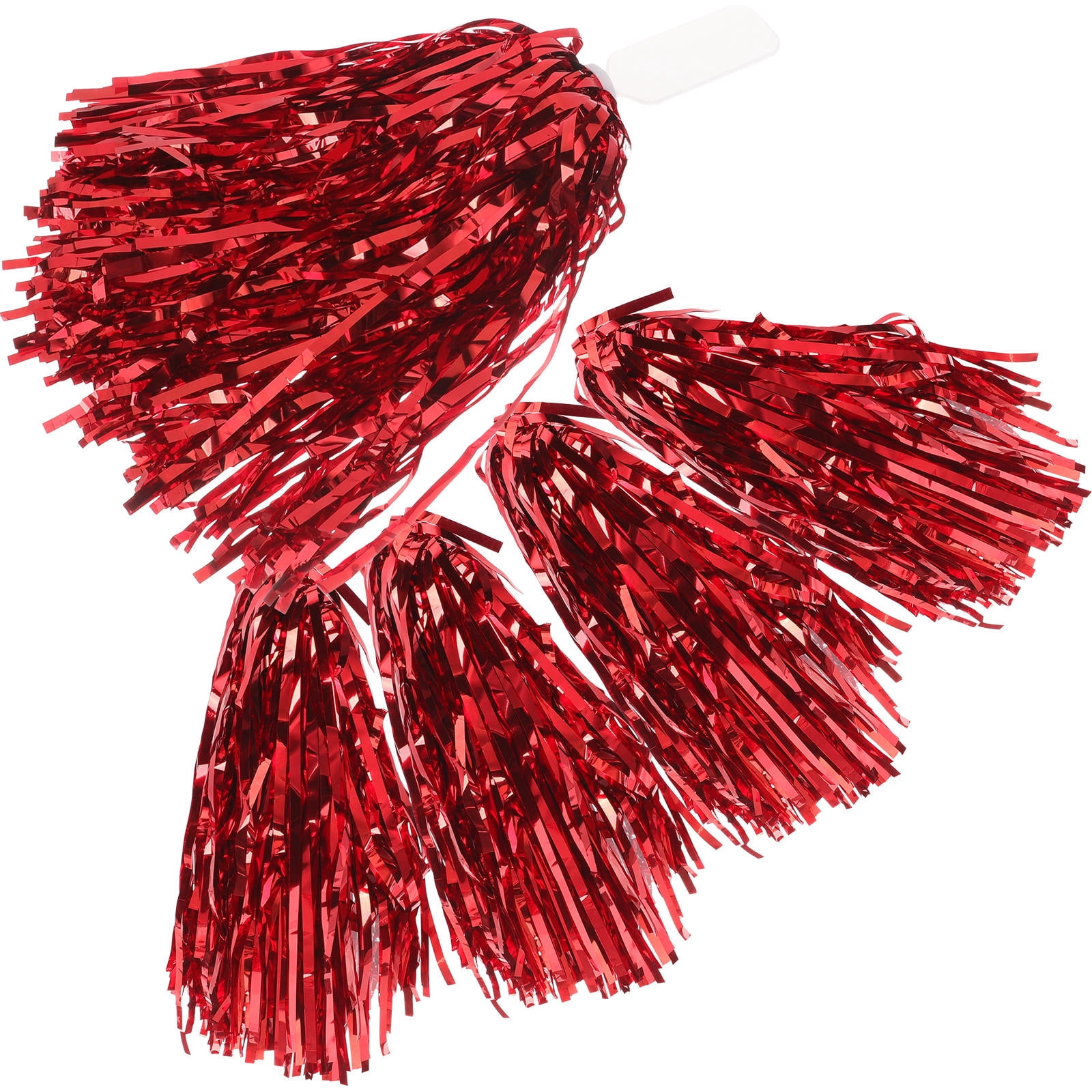 GETAJGHSD Red Cheerleader Pom Poms 6Pcs Cheerleading Props for Dance ...