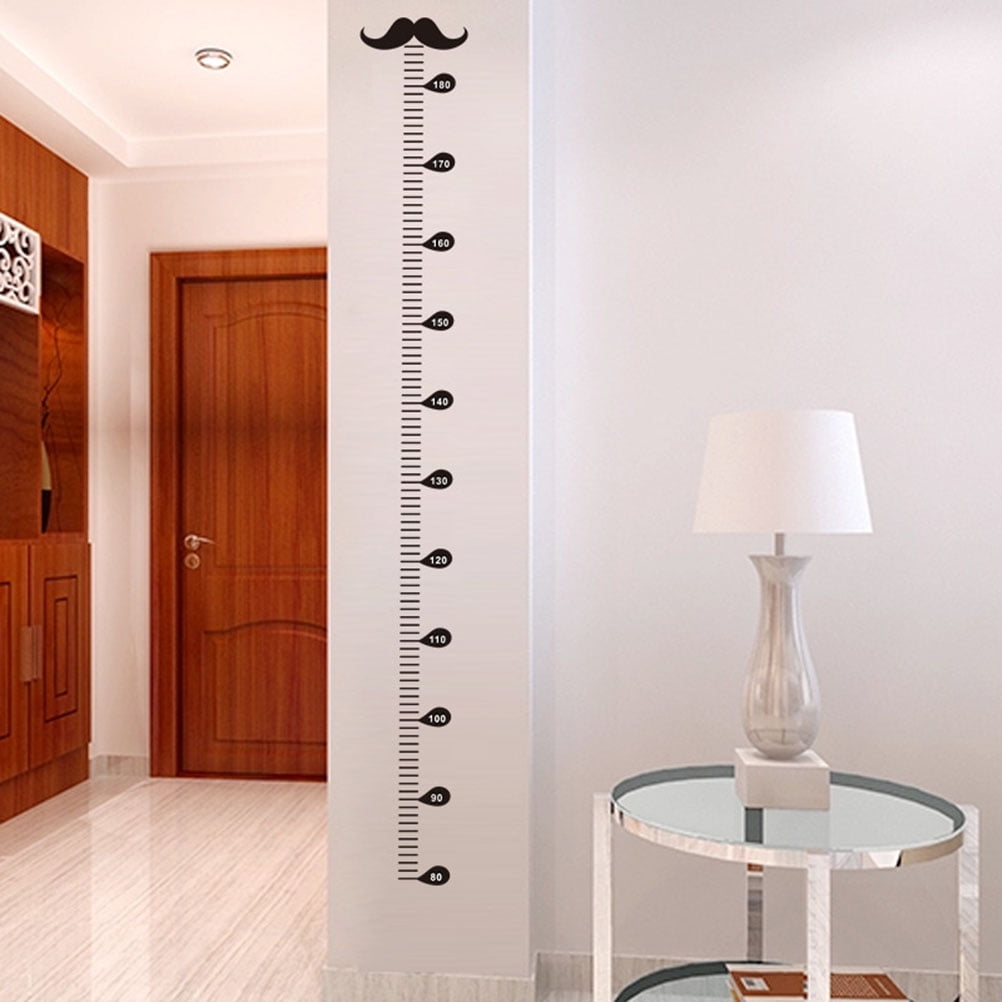 GETAJGHSD Removable Black Vinyl Height Sticker for Measuring Height on ...